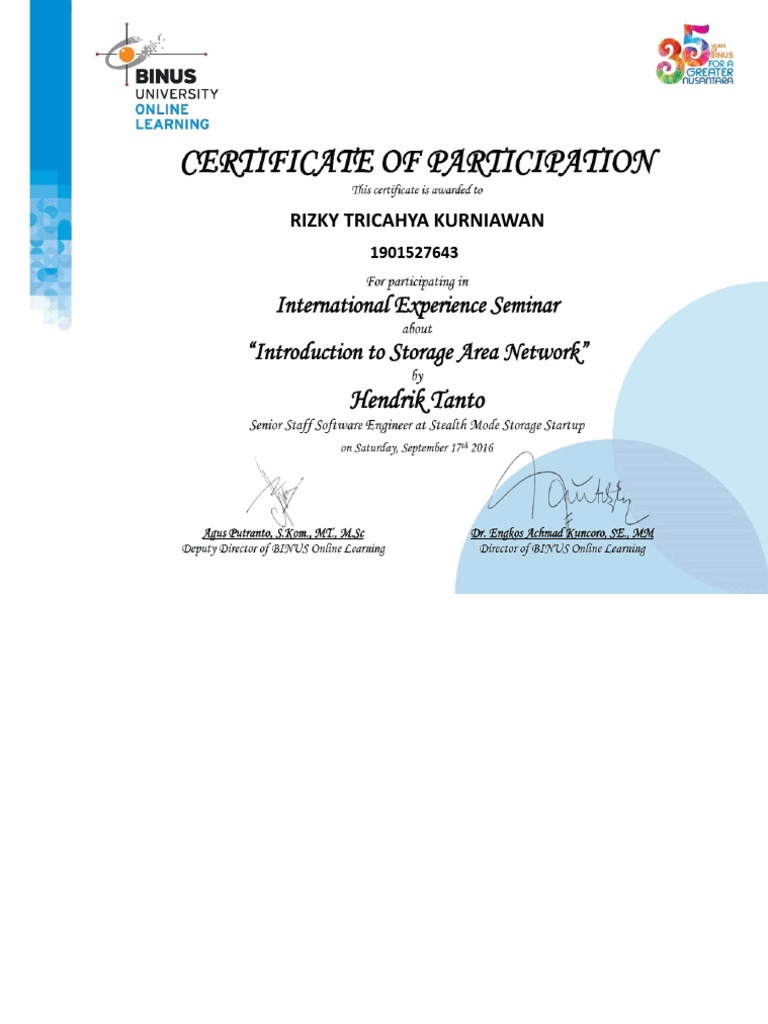 E Certificate | PDF