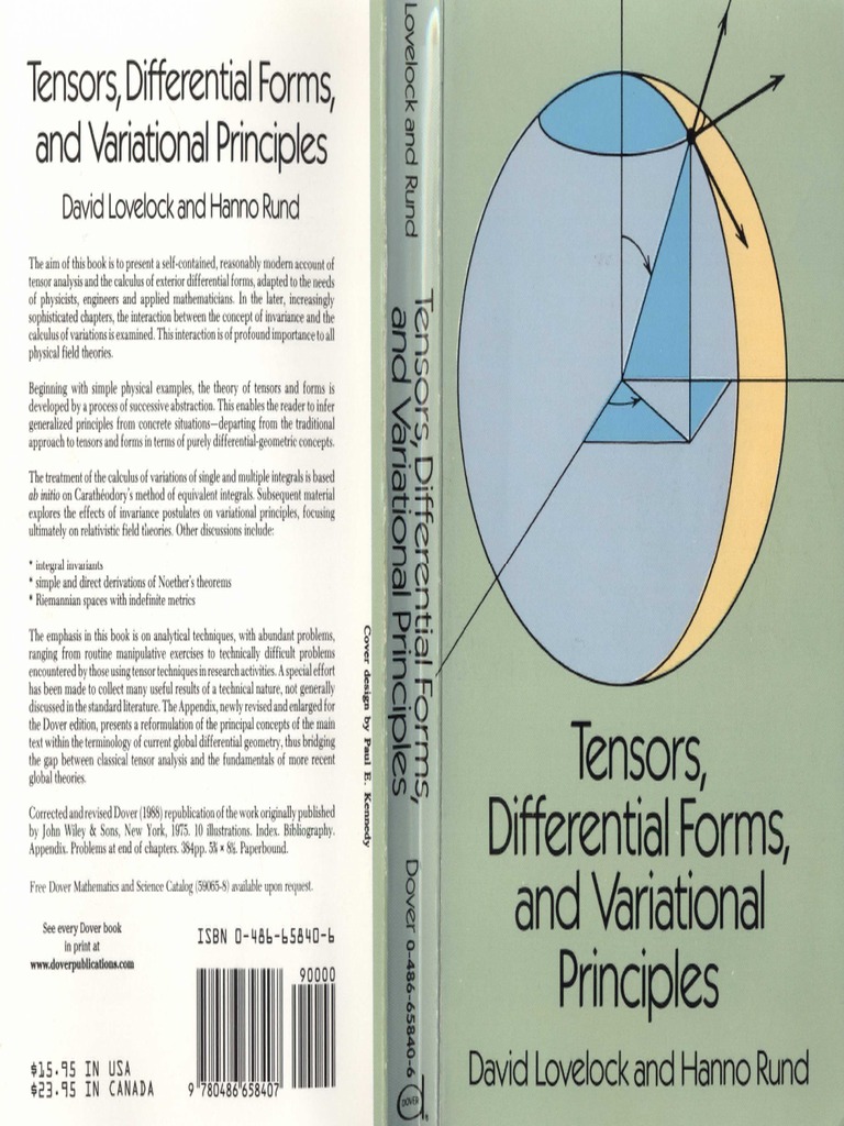 Tensors Differential Forms And Variational Principles Lovelock Rund