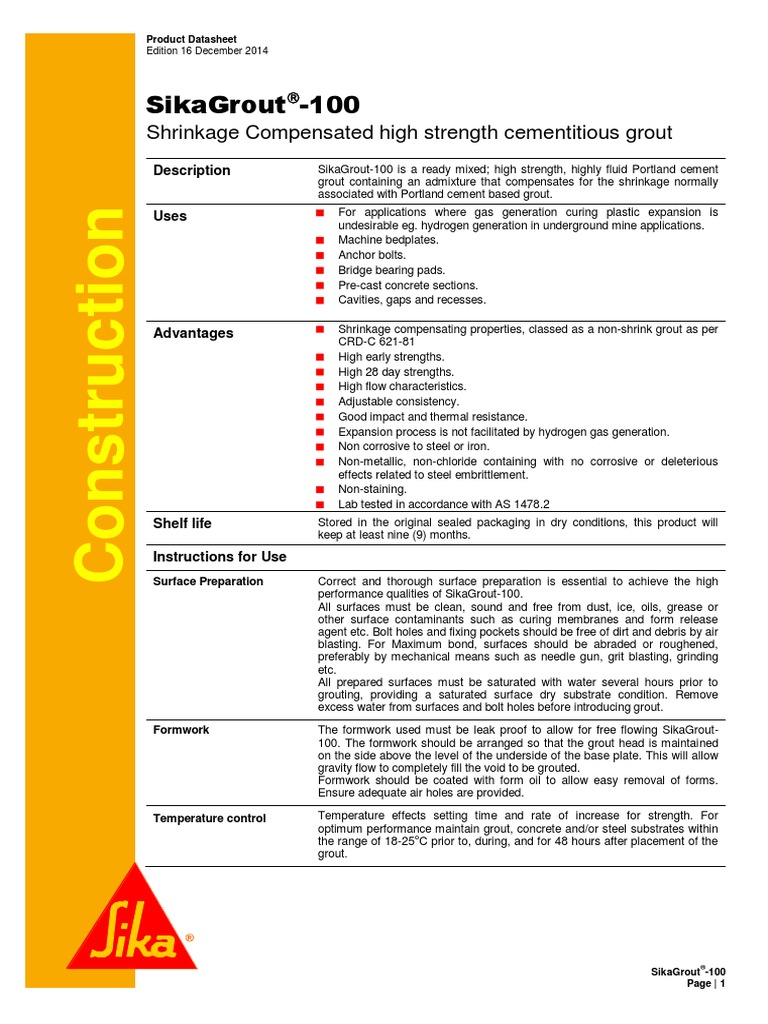 GROUT-100 | Concrete | Pump
