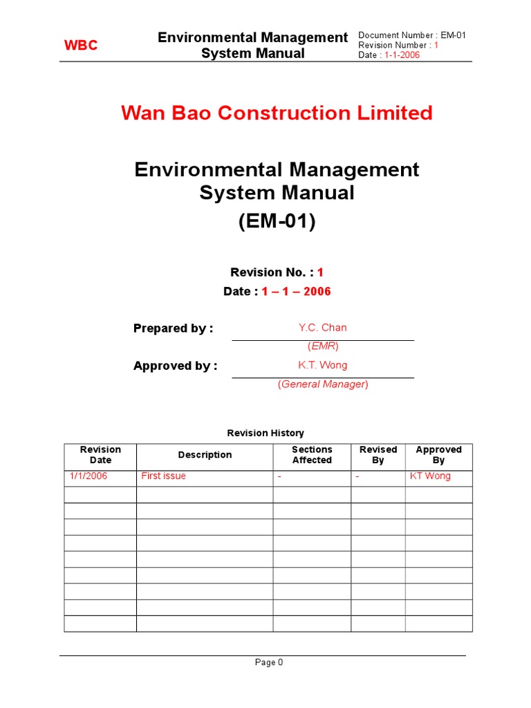 EM01 | Environmental Resource Management | Environmental Policy