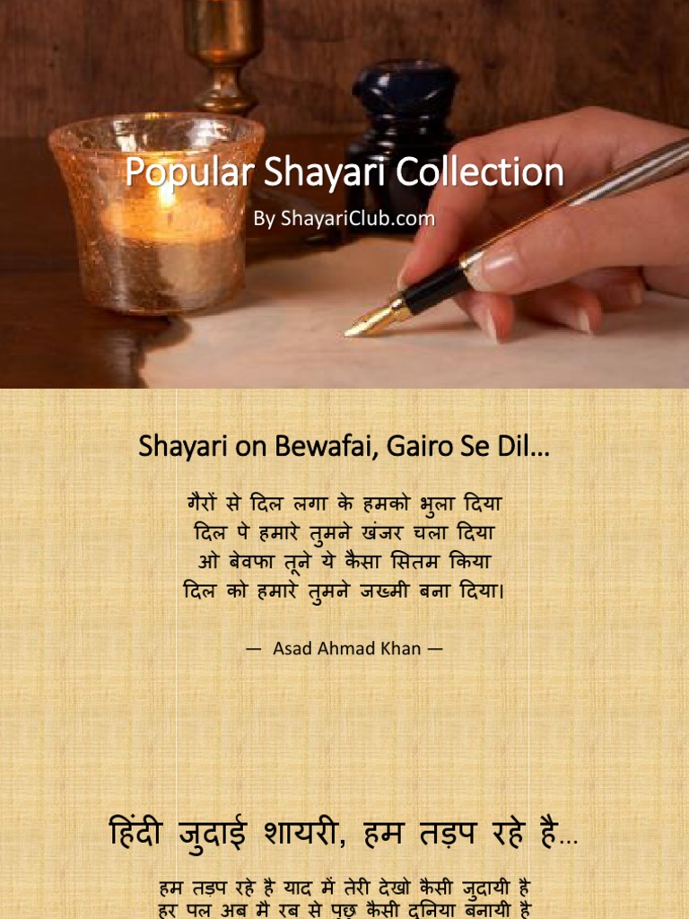 Popular Shayari Collection by Sneha | PDF