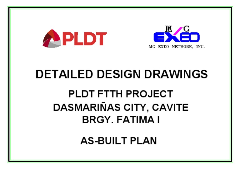 PLDT FTTH Project: Dasmariñas Design | PDF | Technology & Engineering