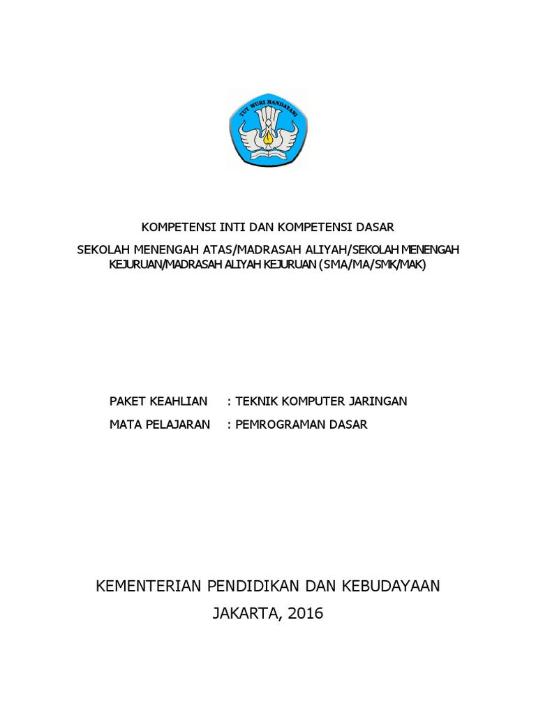 C2-KI-KD Pemrograman Dasar | PDF