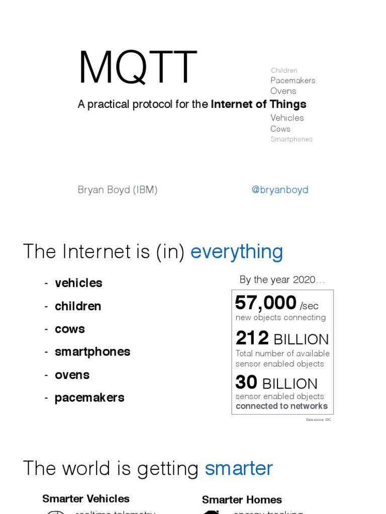 MQTT - A Practical Protocol For The Internet of Things | Download Free ...