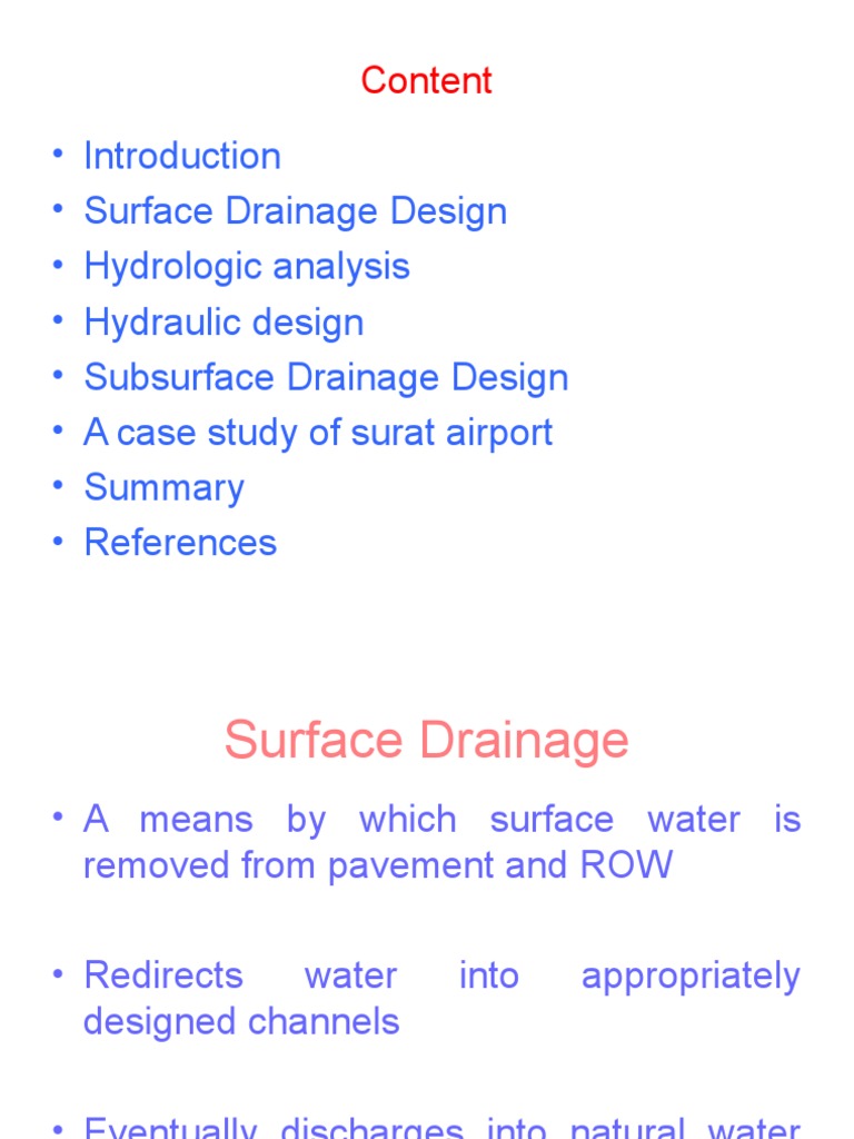 Drainage Design | PDF | Drainage Basin | Surface Runoff