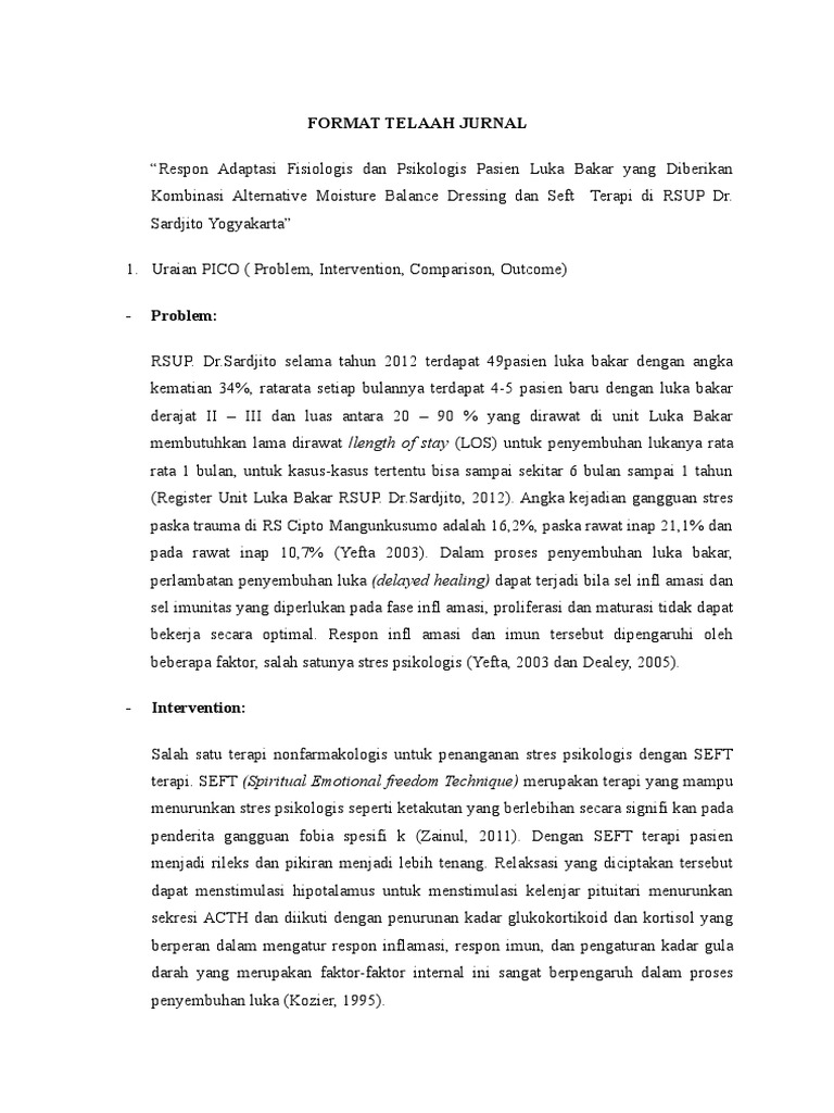 Format Telaah Jurnal | PDF | Pengembangan Diri