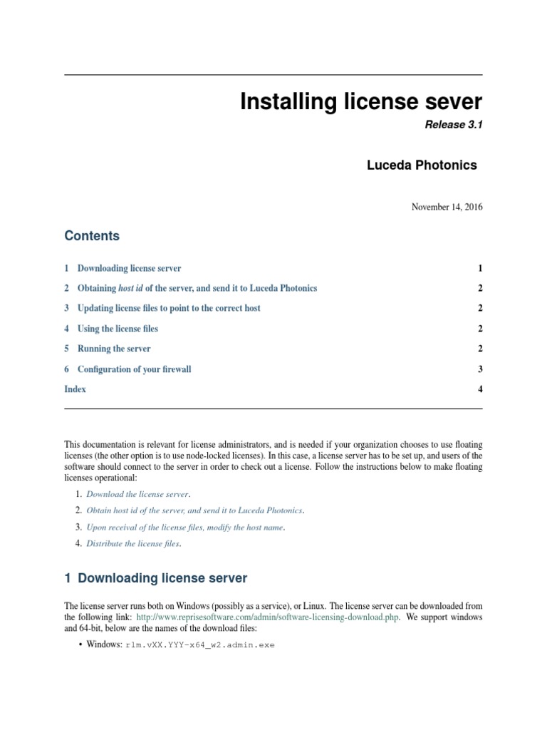 License Server Installation 311 | PDF | Installation (Computer Programs ...