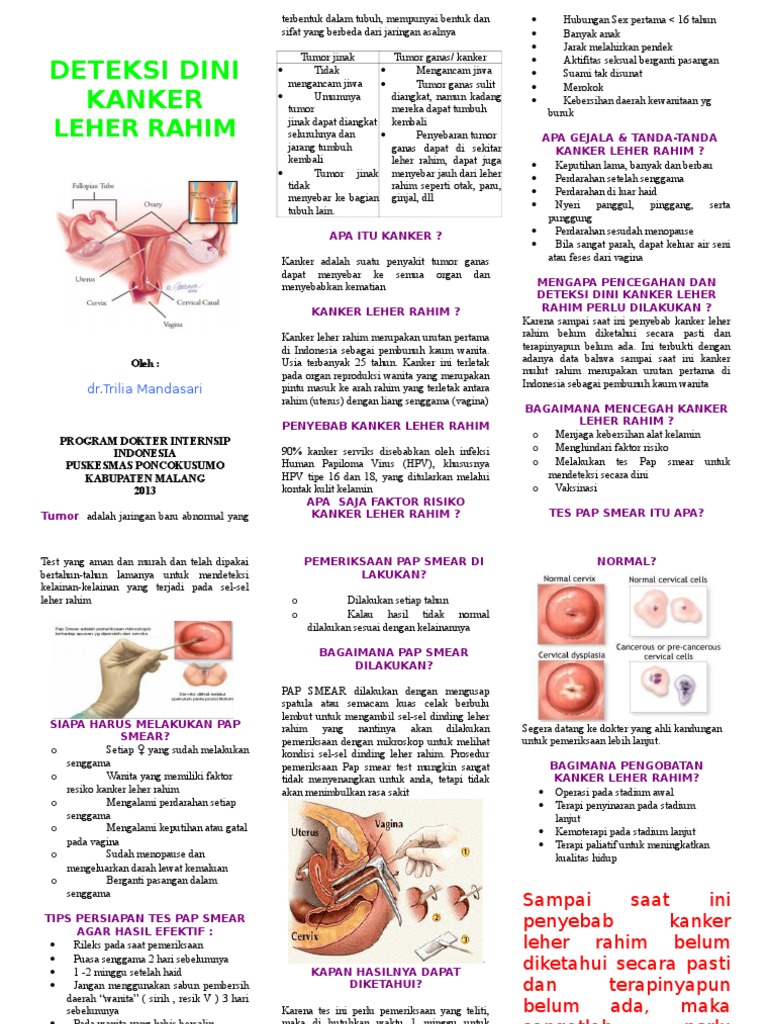 Leaflet CA Cervix | PDF