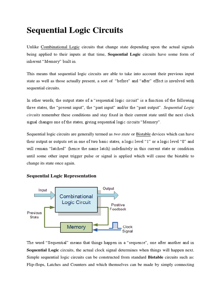 Sequential Logic Circuits | PDF | Logic Gate | Electrical Engineering