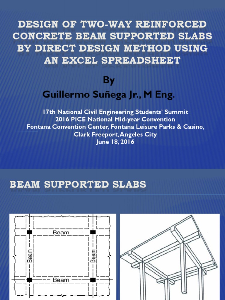 Engr. Suñega - 2wayslab-Ddm | PDF | Beam (Structure) | Column