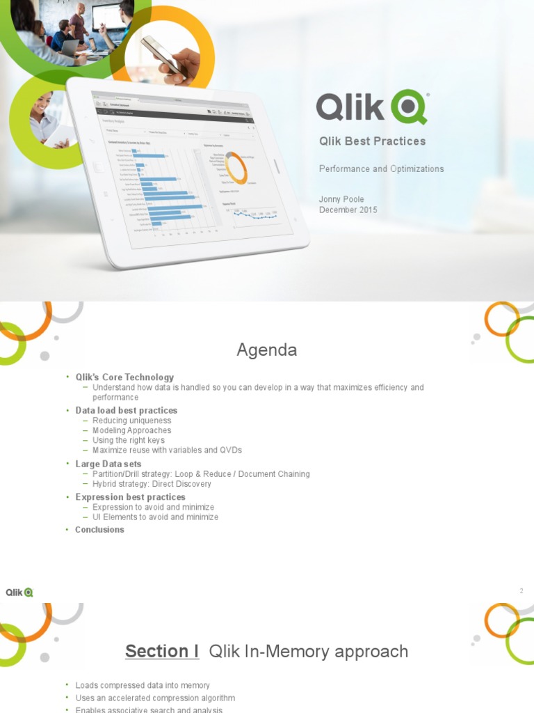 Performance And Optimization Best Practices In Qlik V2 Pdf Digital Electronics Computer Data