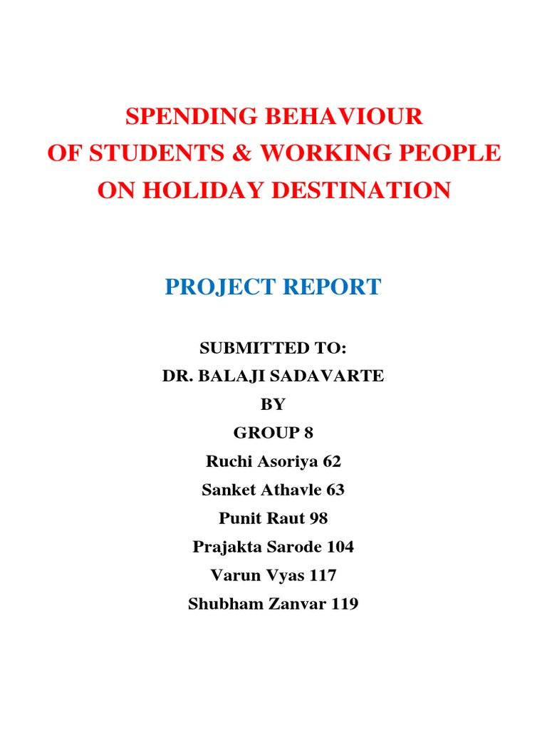 Spending Behaviour | PDF | Behavior | Psychology