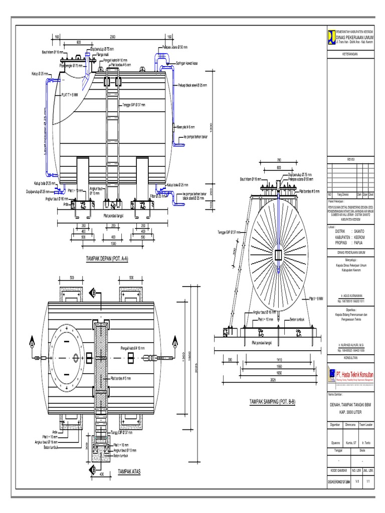 V. 6.1-1.tangki BBM 3000 Liter-Model | PDF