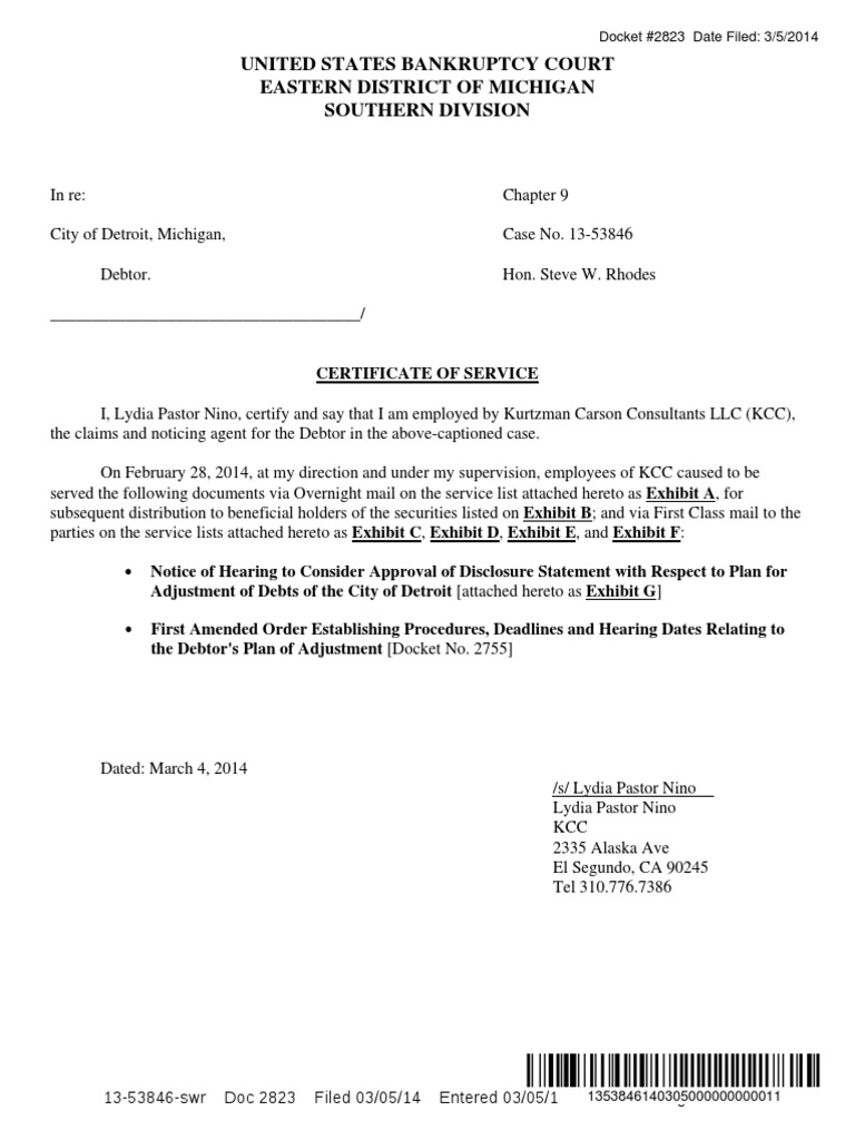 Detroit Chapter 9 Bankruptcy List of Creditors March 4, 2014 | PDF ...