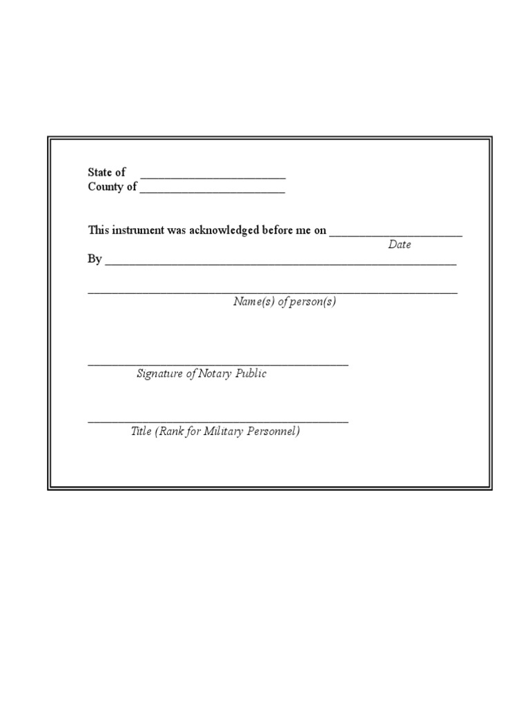 Notary Acknowledgement | PDF | Civil Law (Common Law) | Practice Of Law