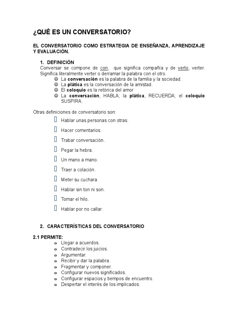 Conversatorio: Estrategia Educativa Integral | PDF | Antropología ...
