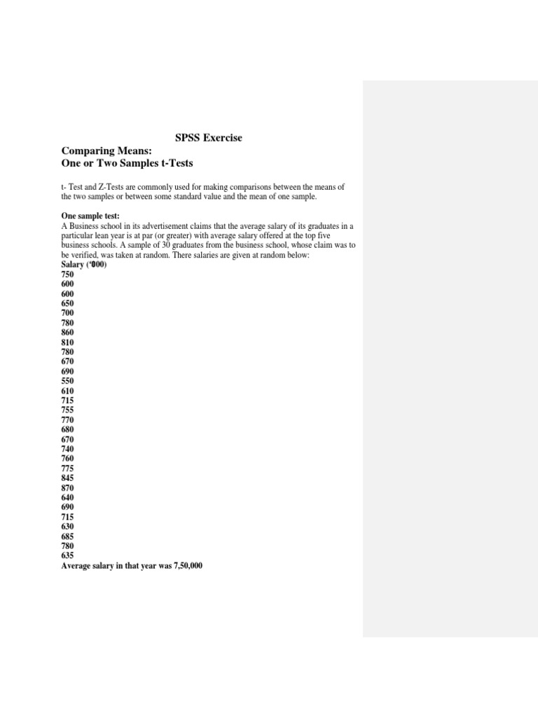 SPSS Exercise | PDF | Errors And Residuals | Dependent And Independent Variables