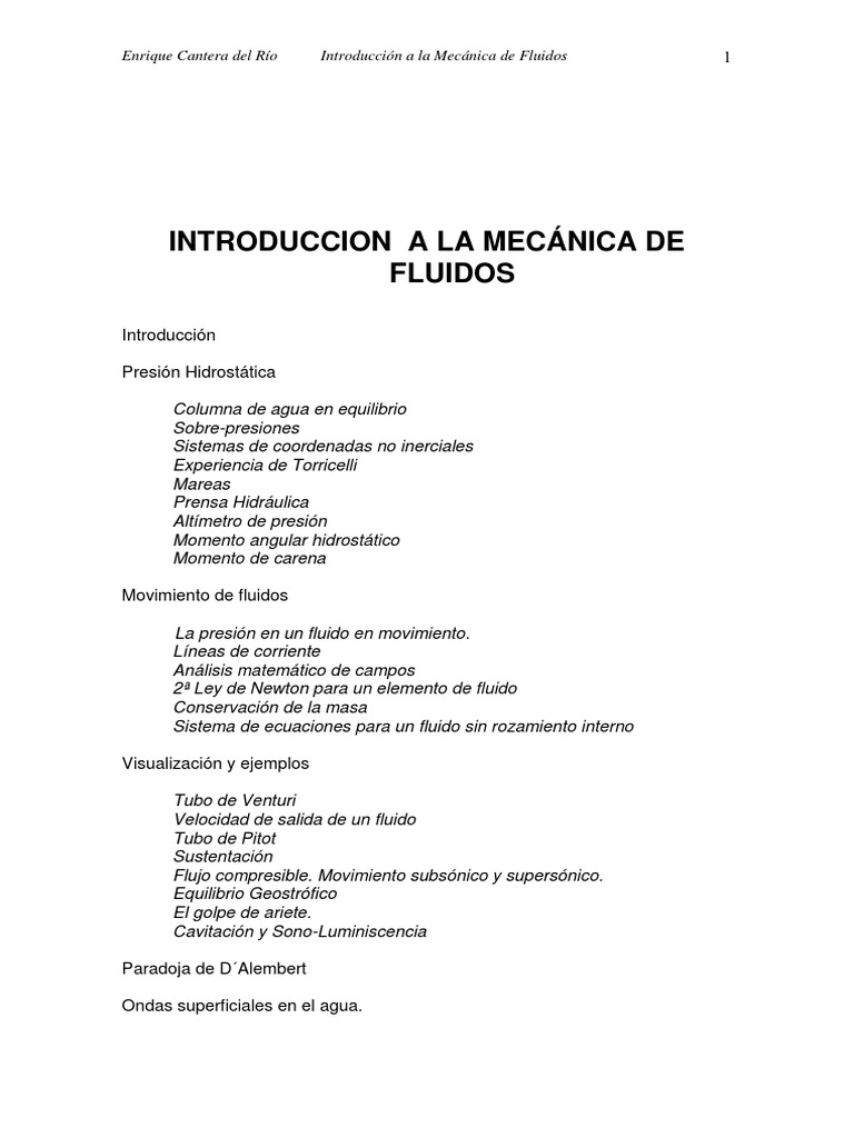 Introduccion A La Mecanica de Fluidos | PDF | Vacío | Presión