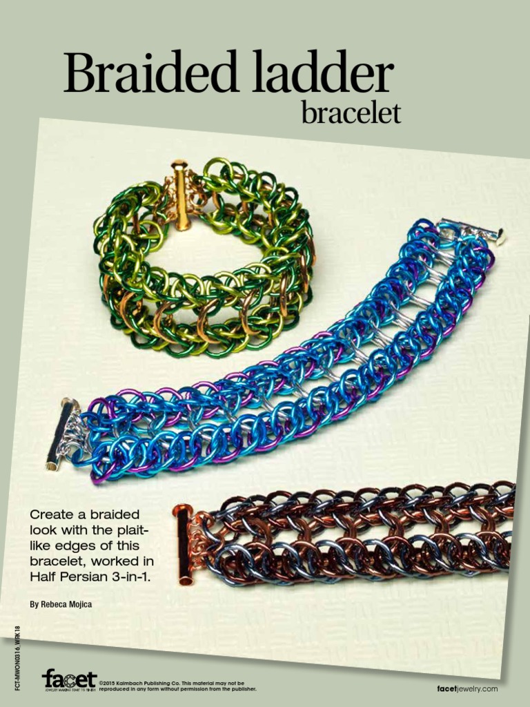 Braided Ladder: Bracelet | PDF | Jewellery | Leisure