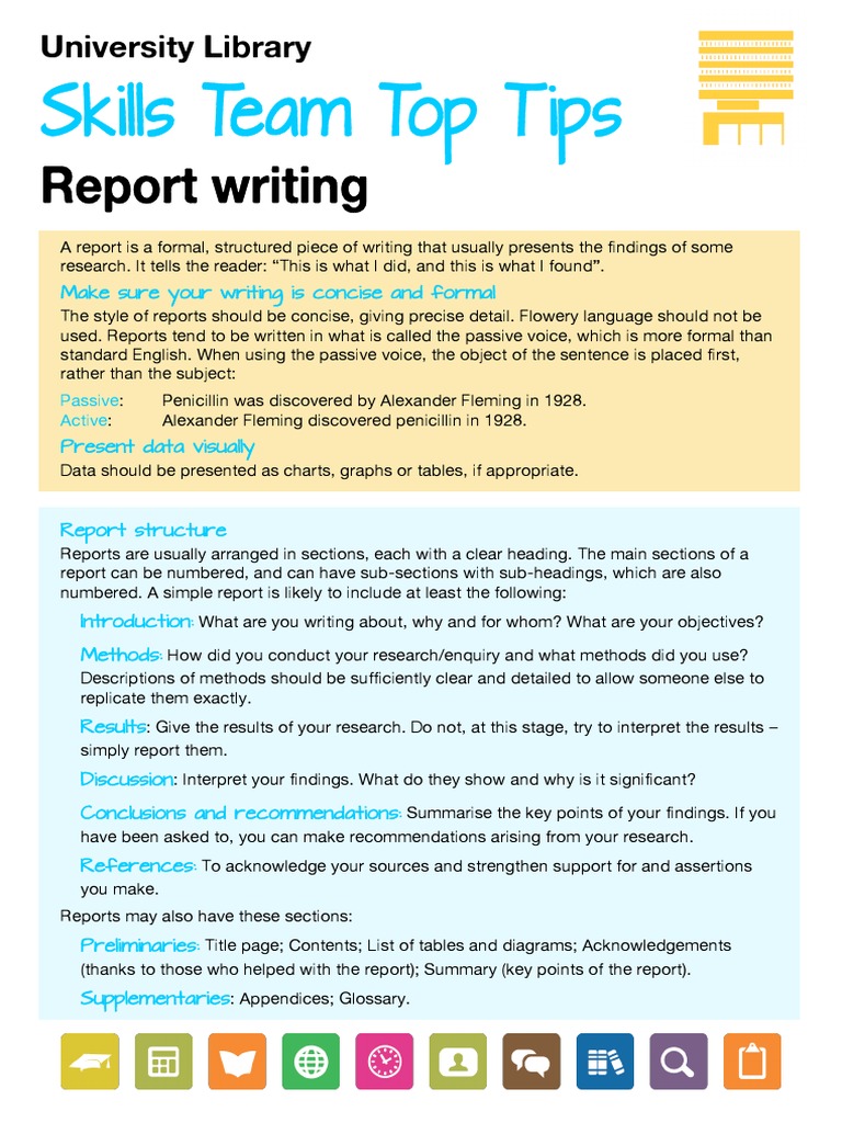 Report Writing for Students | PDF | Career & Growth | Language Arts ...