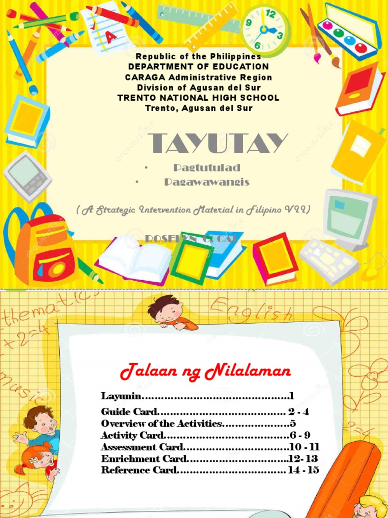 Sim Filipino 7 Tayutay | PDF