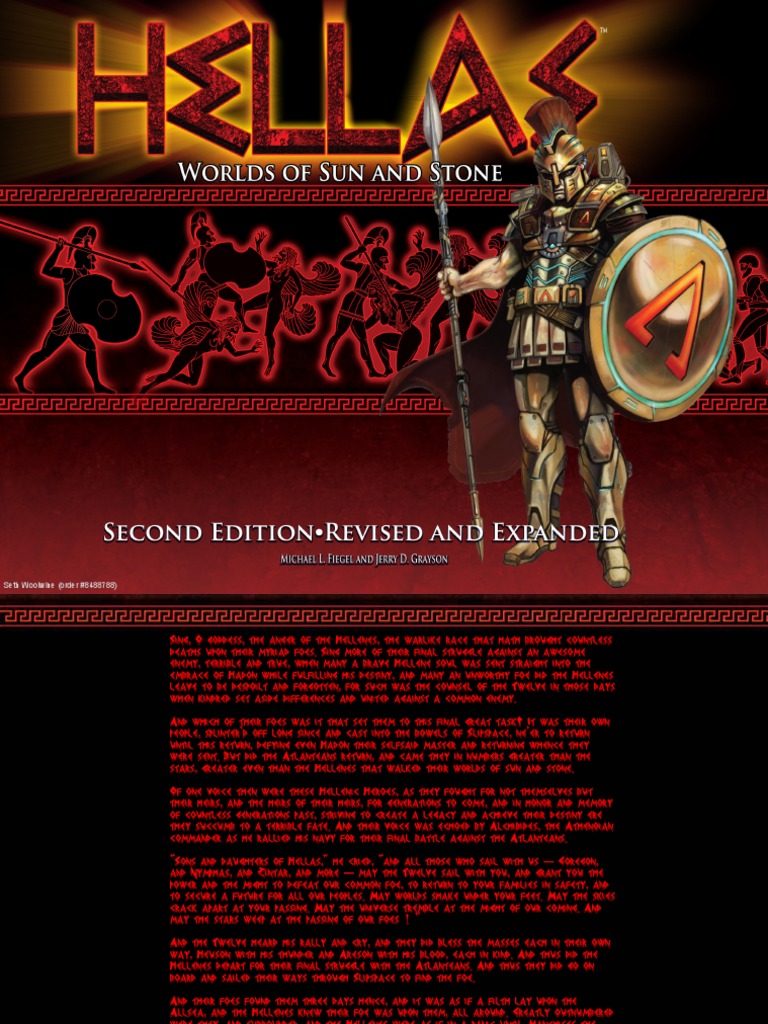 HELLAS Worlds of Sun and Stone 2nd Edition (8488788) | PDF | Hero | Greek Mythology