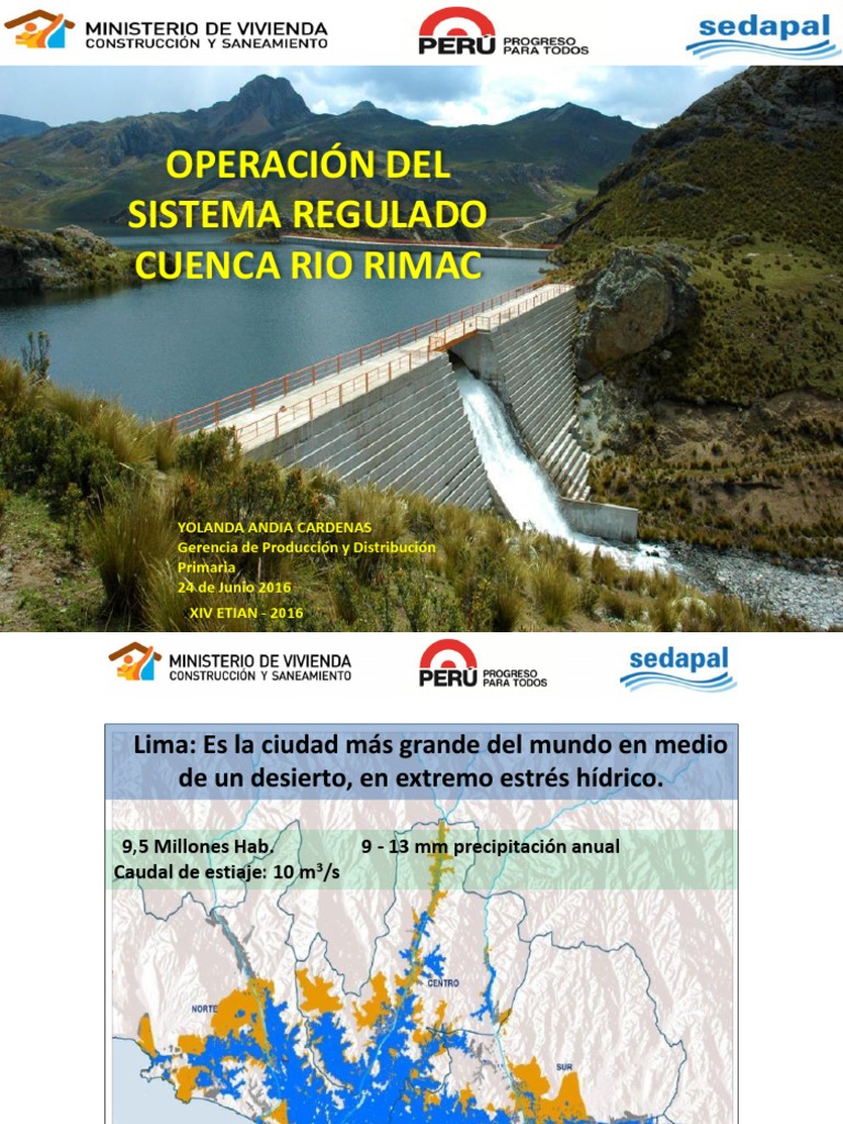 Gestión hídrica del río Rímac en Lima | PDF | Recursos hídricos | Lima