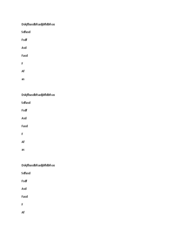 Dskjfbasdbfsadjbfldbfvas Sdfasd FSDF Asd Fasd F Af As | PDF