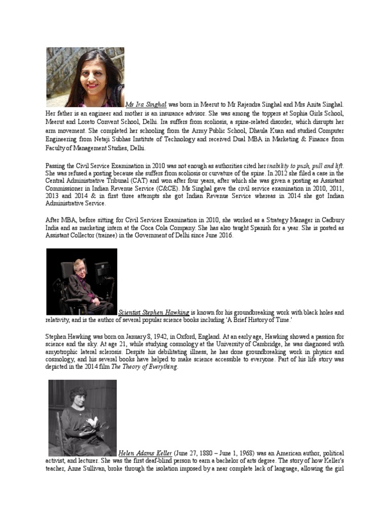 Ms Ira Singhal Was Born in Meerut To MR Rajendra Singhal and Mrs Anita ...