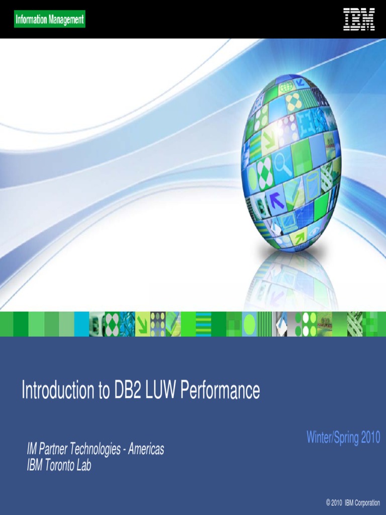 Introduction To Db2 Luw Performance Pdf Ibm Db2 Database Index 4964