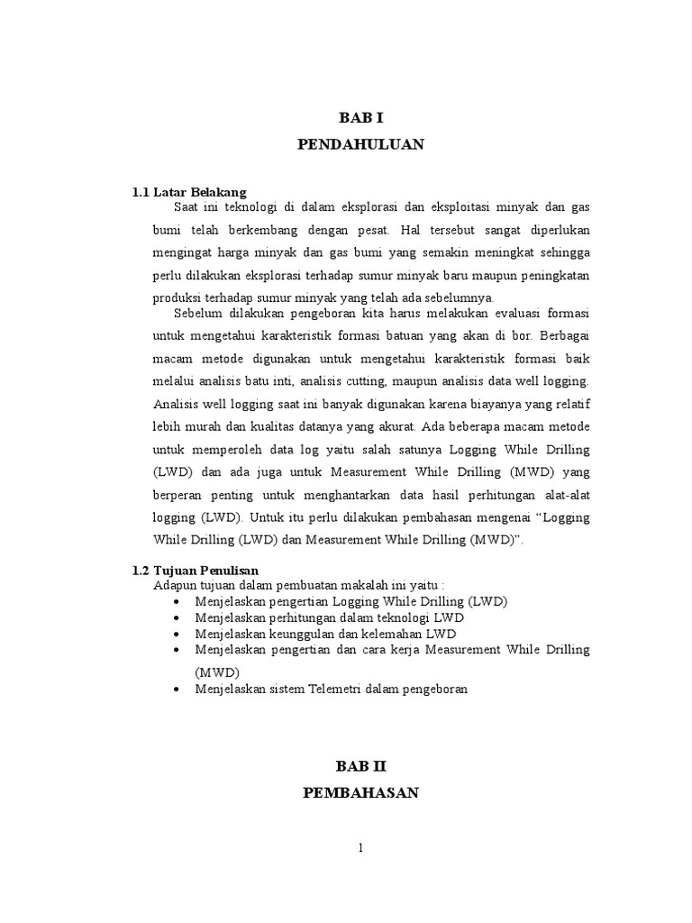 Makalah LWD MWD | PDF