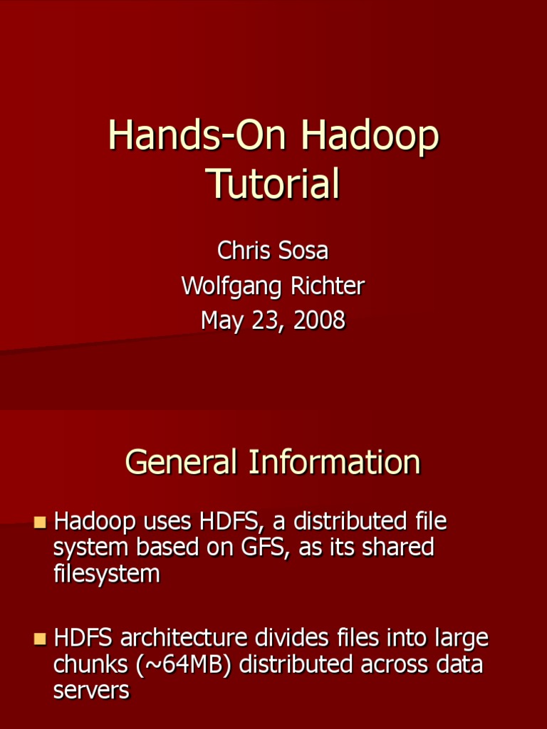 Hadoop Tutorial | Download Free PDF | Apache Hadoop | Data