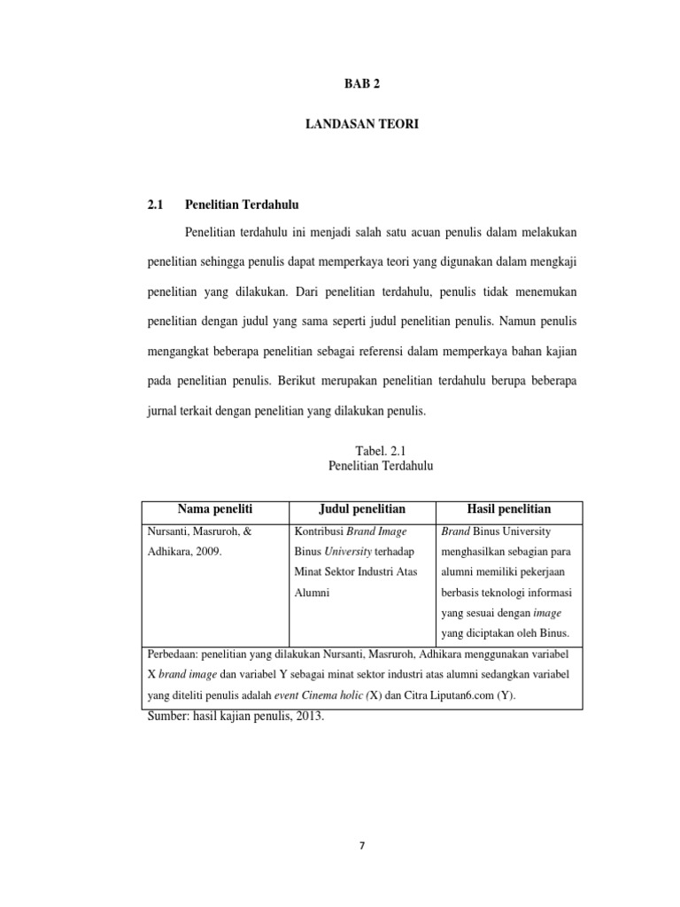 Contoh Penulisan Penelitian Terdahulu PDF | PDF