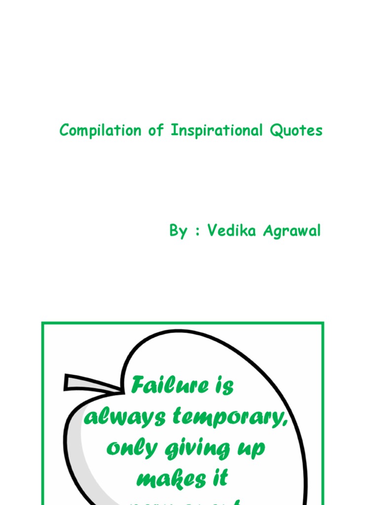 Compilation of Inspirational Quotes | PDF