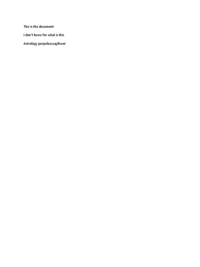 This Is The Document | PDF