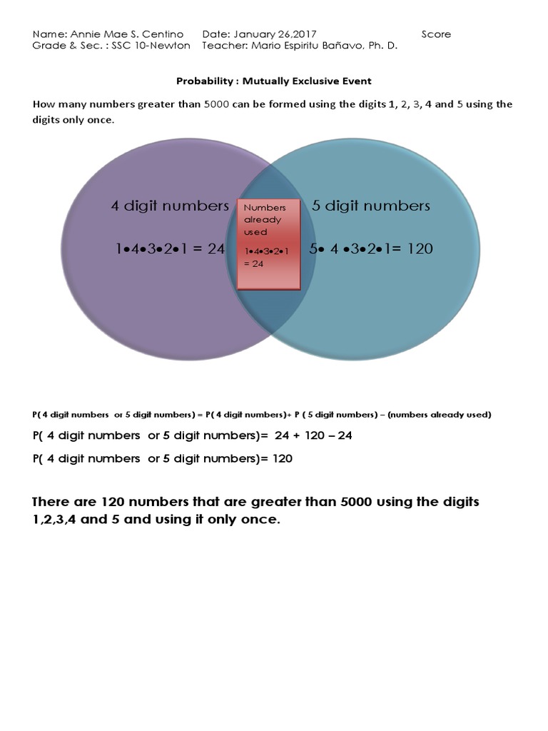 4 Digit Numbers 1 4 3 2 1 24 5 Digit Numbers 5 4 3 2 1 120 | PDF