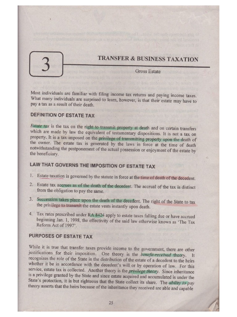 Tax2 - Chapter 3 PDF | PDF