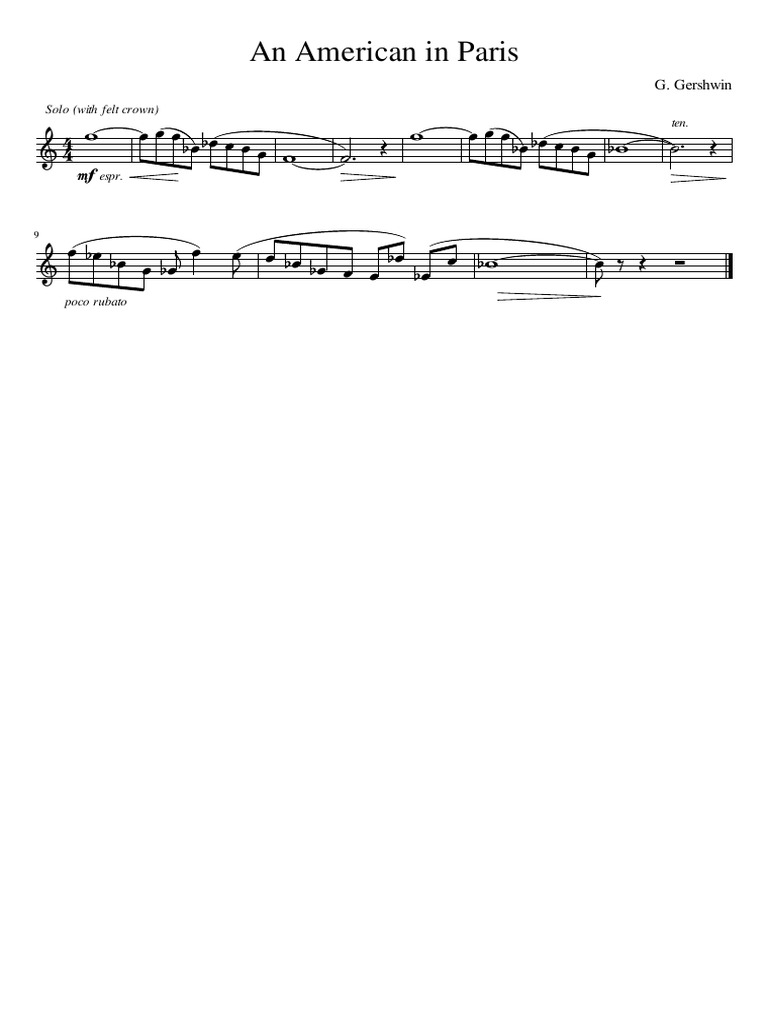 An American in Paris | PDF