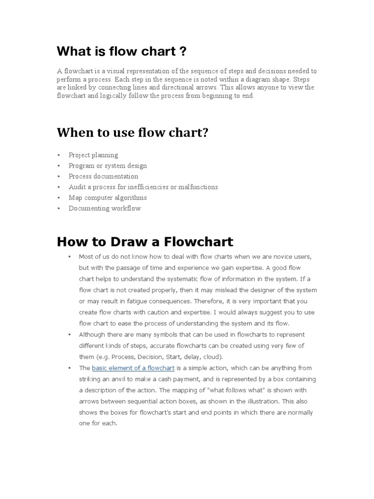 What Is Flow Chart | PDF | Systems Science | Scientific Modeling