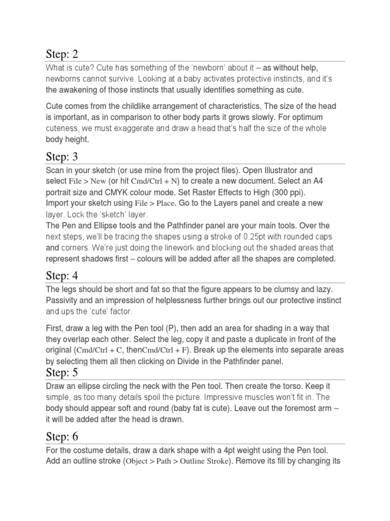 How To Draw Cute Monster | PDF