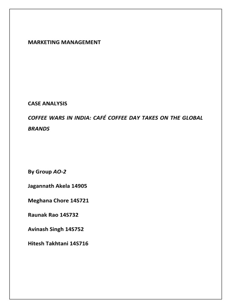 Coffee Wars | PDF | Starbucks | Coffeehouse