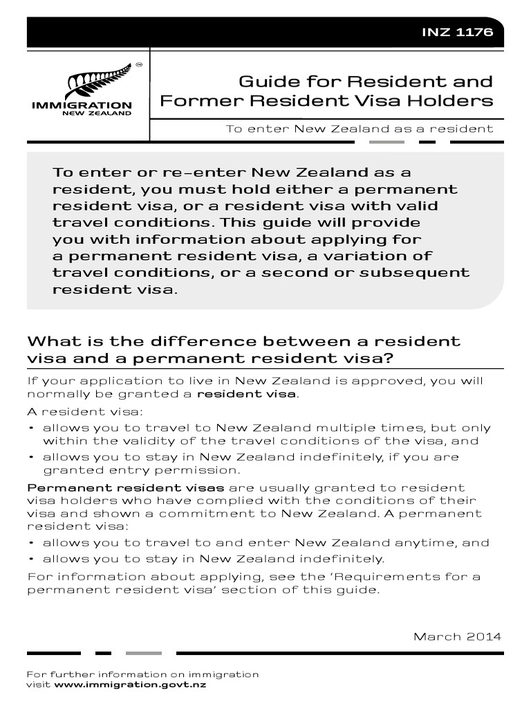 Guide For Resident and Former Resident Visa Holders | PDF | Finance ...