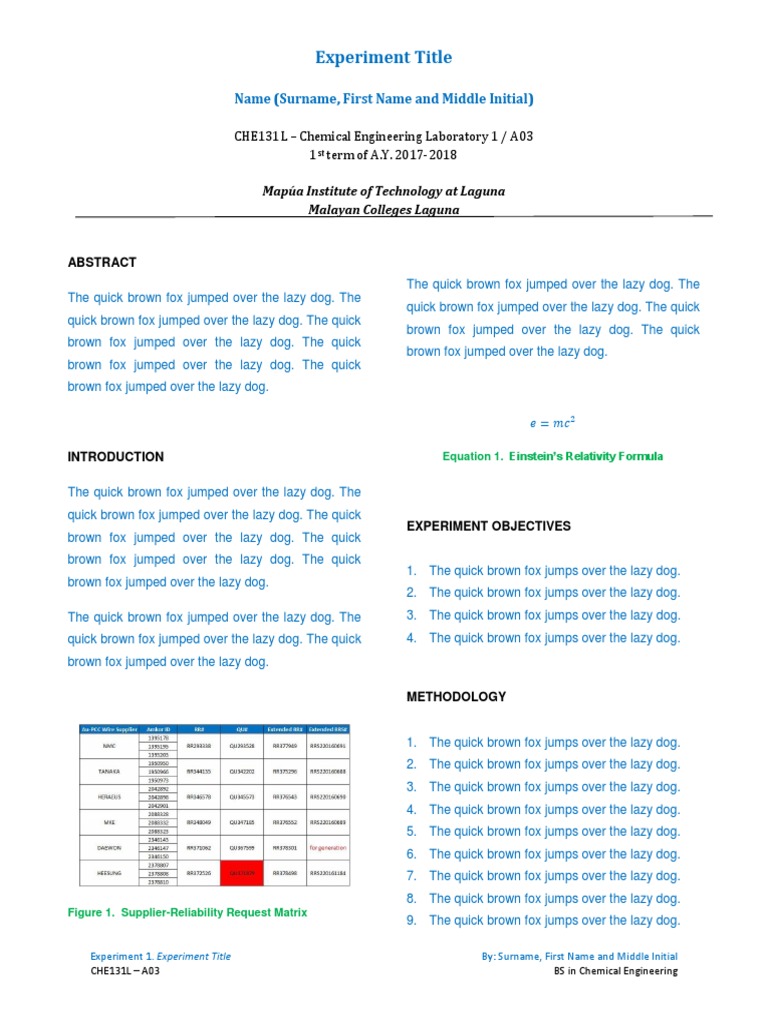 Sample Unit Ops Lab Report | PDF | Physics | Teaching Mathematics