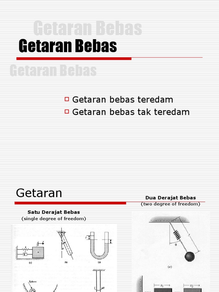 Getaran Bebas | PDF