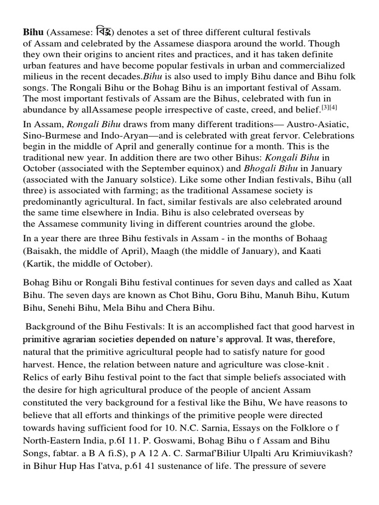 Bihu | PDF | Religion And Belief
