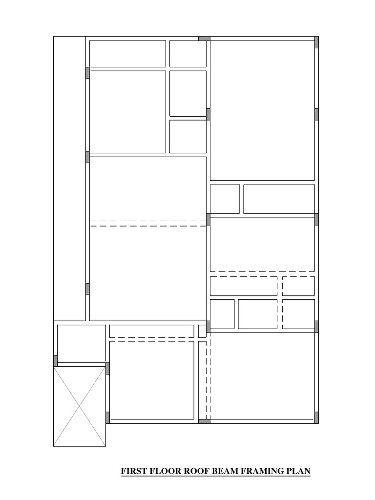 First Floor Roof Beam Framing Plan | PDF