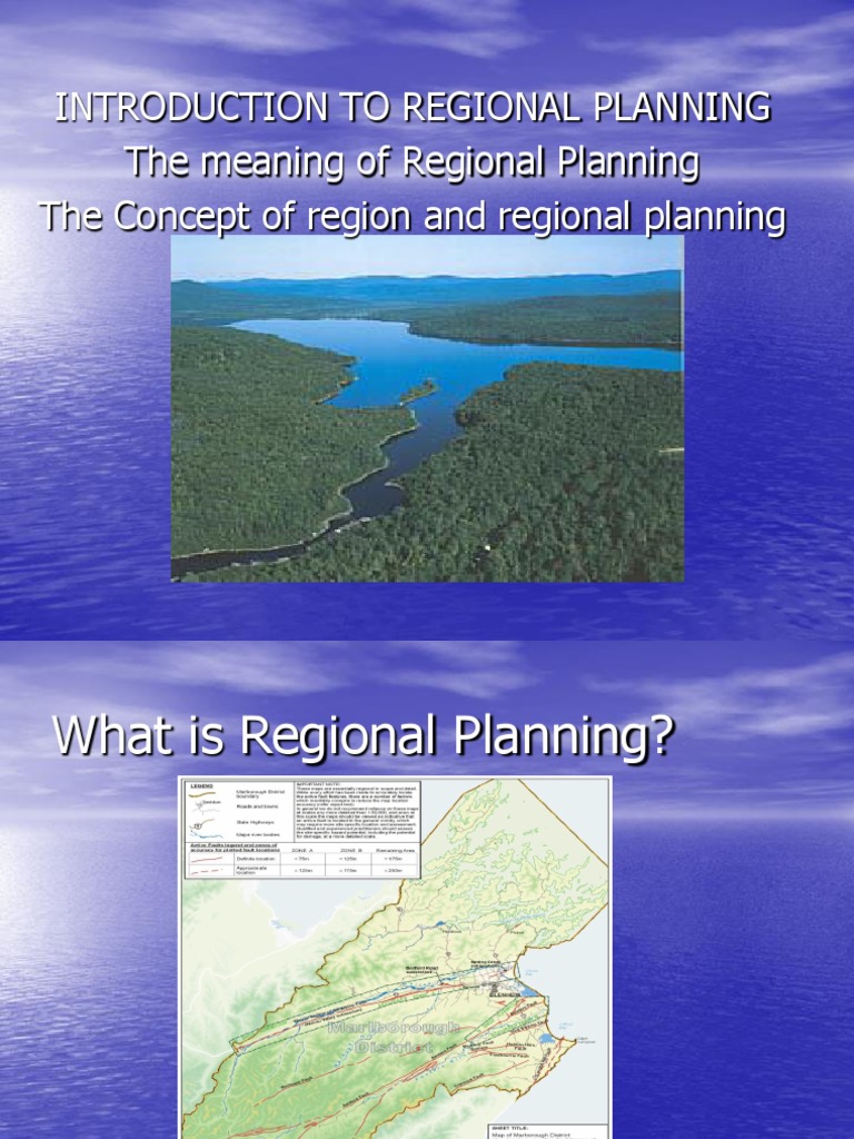 Introduction To Regional Planning | PDF | Economic Planning | Economics