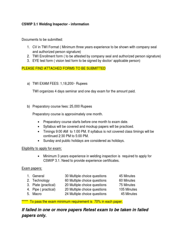 Twi Exam Procedure | PDF