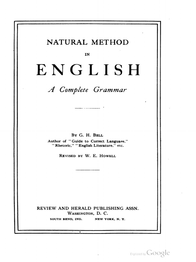 Natural-Method in English A Complete Grammar PDF | PDF