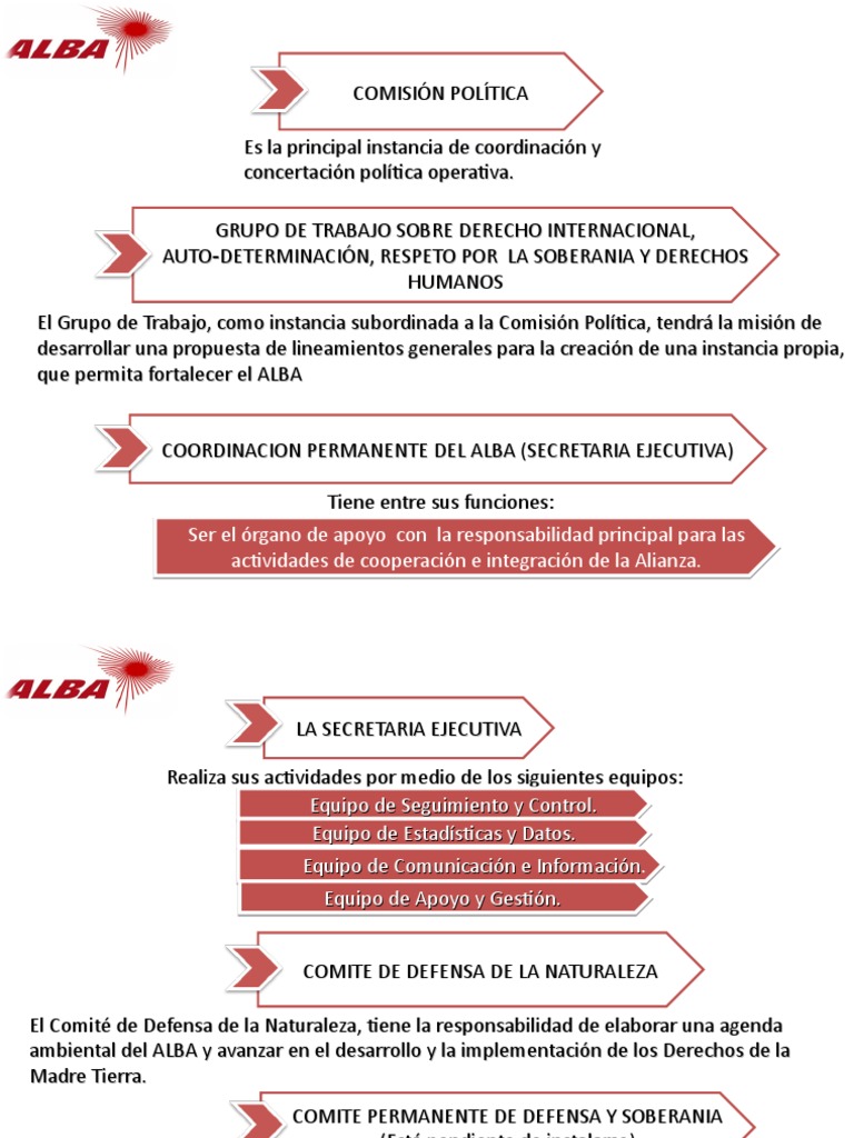 Estructura y Funciones de la ALBA | PDF | Venezuela | Economias